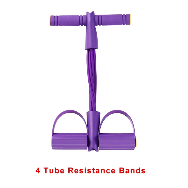 Pure Vibe Fitness Adjustable Resistance Band Set (4-6 Levels) Full Bod